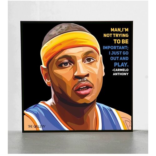 Картина постер Поп-арт Кармело Энтони NBA Баскетбол