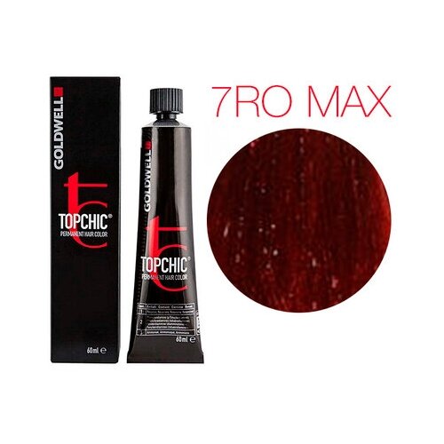 Goldwell Topchic стойкая крем-краска для волос, 7RO MAX эффектный медно-красный, 60 мл