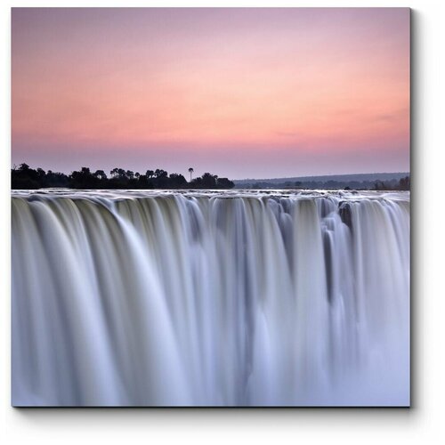 Модульная картина Водопад в утреннем свете 70x70