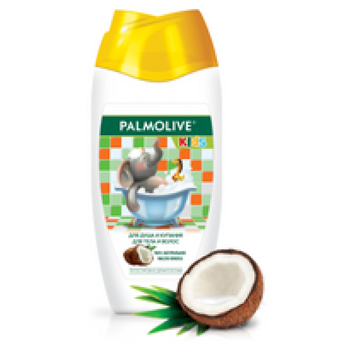 Colgate-Palmolive Palmolive Гель для душа и купания для тела и волос с кокосом, для детей от 3 лет 250 мл