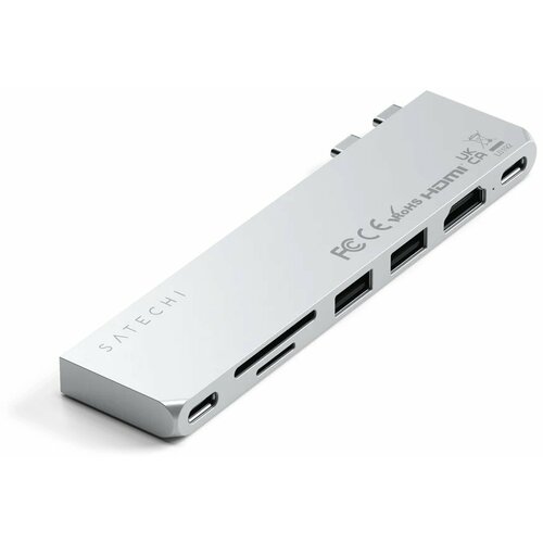 Хаб USB Satechi USB-C Pro Slim Silver ST-HUCPHSS