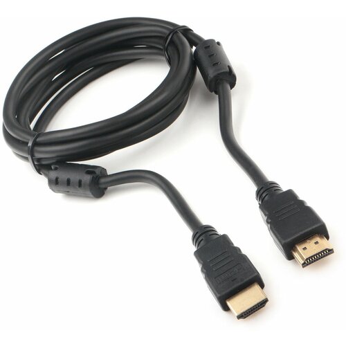 Кабель HDMI Cablexpert CCF2-HDMI4-6, 1,8 м, v2.0, 19M/19M, черный, позолоченные разъемы, экран, 2 ферритовых кольца