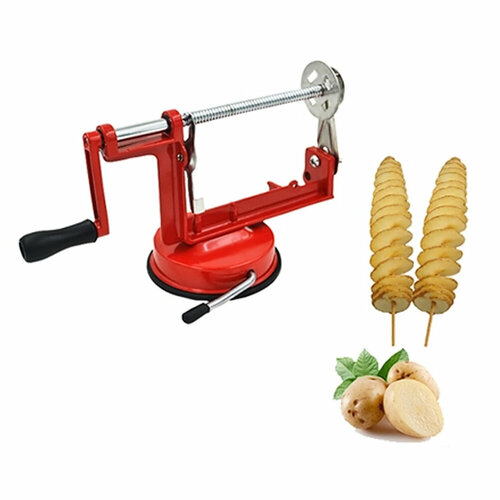 Машинка для нарезки картофеля спиралью со шпажками Spiral Potato Slicer