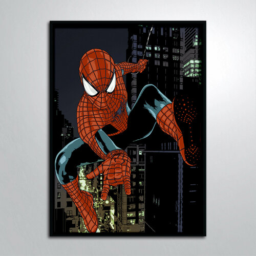 Постер в раме/Человек Паук Рисунок Spider Man