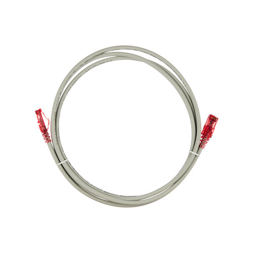 Патч-корд Hyperline U/UTP, сетевой кабель Ethernet Lan для интернета, категория 5e, витой, 100% Fluke, LSZH, 2 м, серый