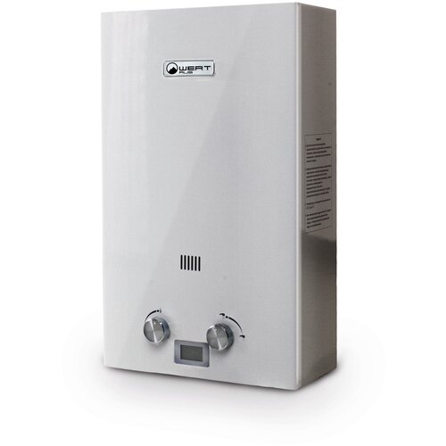 Проточный газовый водонагреватель WertRus 16E Silver, белый