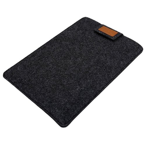 Чехол войлочный на липучке для ноутбука, планшета 11-12 дюймов, размер 31-22-2 см, черный