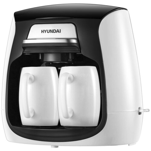 Кофеварка капельная Hyundai HYD-0204, 500 Вт, белый
