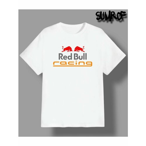 Футболка red bull, размер 7XL, белый
