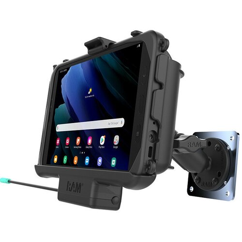 RAM-B-101-225B-SAM60P-V7B1U RAM EZ-Roll'r Powered Mount для Samsung Tab Active5, Tab Active3, Tab Active2