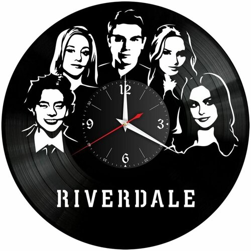 Часы из винила Redlaser "Riverdale, Ривердэйл, персонажи драмы" VW-10350
