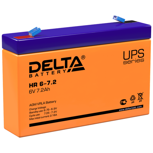 Аккумуляторная батарея DELTA Battery HR 6-7.2 6В 7.2 А·ч