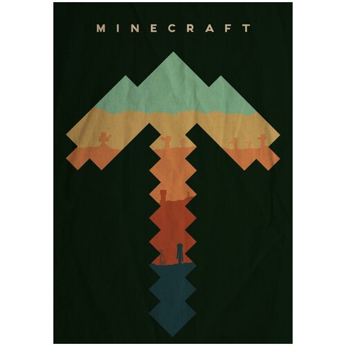 Постер / Плакат / Картина Minecraft 50х70 см в раме
