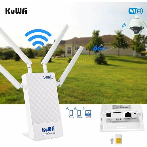 Роутер уличный KuWfi CPF905-CF5 со встроенным LTE 4G модемом до 150 Мбит/с и WiFi точкой доступа