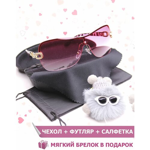 Солнцезащитные очки , мультиколор, розовый