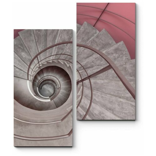 Модульная картина Спиральная лестница 70x88