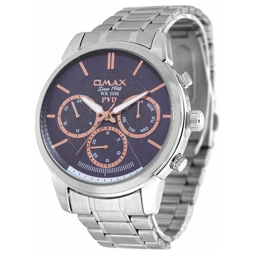 Наручные часы OMAX JSM003I004, синий, серебряный