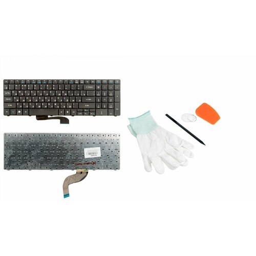 Keyboard / Клавиатура для Acer Aspire 5738, 5250, 5410, 5542, 5553, 5560, 5733, 5739, 5740, 5741, 5742, 5749, 5750G, 5536, (ZeepDeep Haptic)