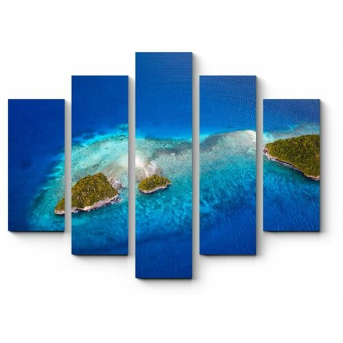 Модульная картина Чарующая синева воды75x60