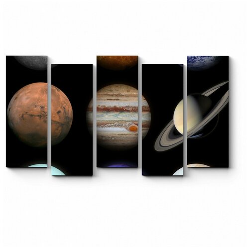 Модульная картина Планеты солнечной системы 100x58