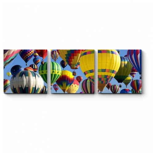 Модульная картина Фестиваль воздушных шаров, Нью Джерси 120x40