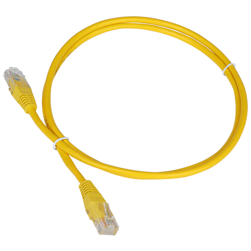 Патч-корд TWT TWT-45-45 RJ-45 (m) - RJ-45 (m) CAT5e U/UTP, 20 м, 1 шт., желтый