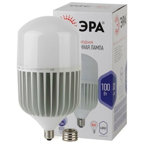 Лампа светодиодная высокомощная POWER 100W-6500-E27/E40 8000лм ЭРА Б0032090 (7шт. в упак.)