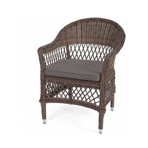 Плетеное кресло "Сицилия" из искусственного ротанга, 4SiS, коричневое