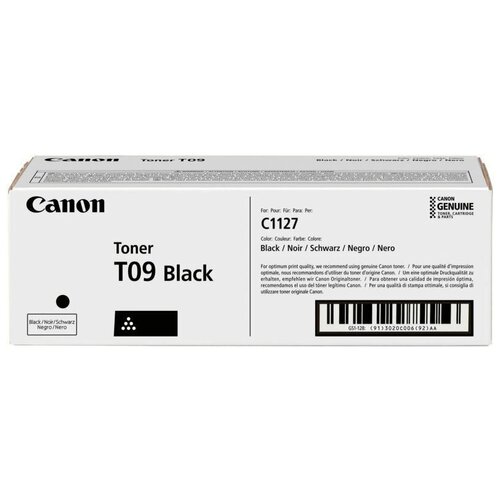 Тонер Canon T09 BK 3020C006 черный туба для копира i-SENSYS X C1127iF, C1127i, C1127P