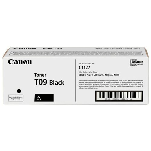 Тонер Canon T09 BK 3020C006 черный туба для копира i-SENSYS X C1127iF, C1127i, C1127P