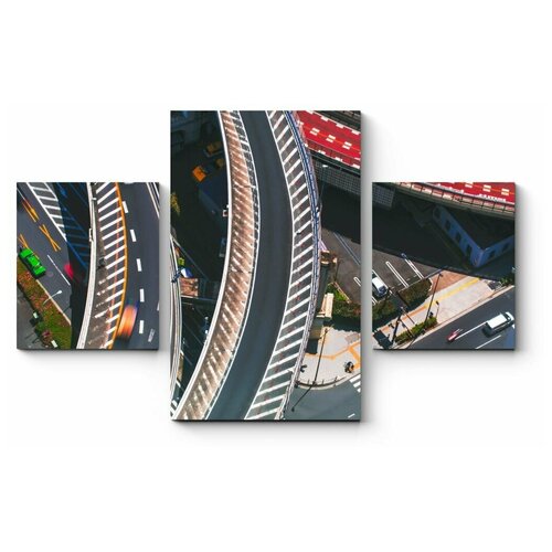 Модульная картина Надземные дороги Токио170x111