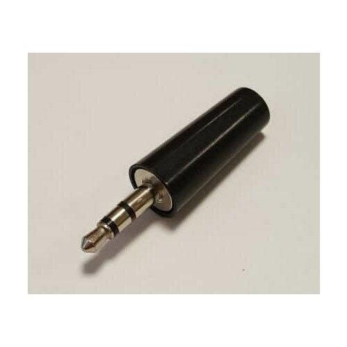 2 шт, МиниДжек, mini jack 3.5 mm (M), stereo, пластик, штекер на кабель под пайку, без юбки