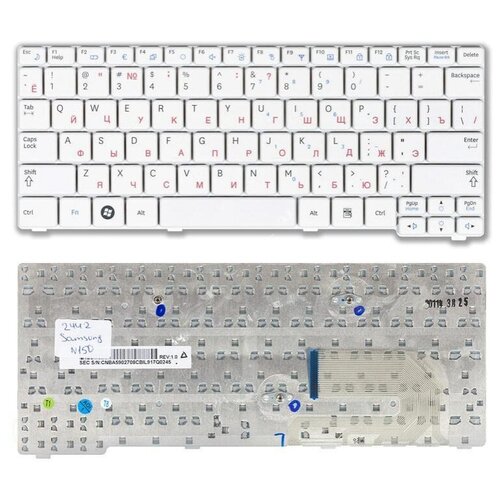 Клавиатура для ноутбука Samsumg N150-JA04NL белая