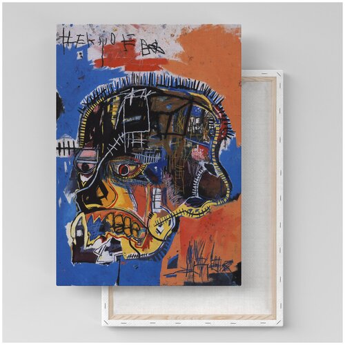 Картина на холсте с подрамником / Basquiat J.M. - Head / Баския Жан-Мишель