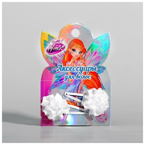 WINX Заколки с цветком винкс, 2 шт, 6 х 7,2 см