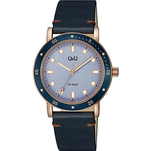 Наручные часы Q&Q QB85-102, голубой, черный