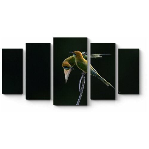 Модульная картина Потрясающие птицы 110x61