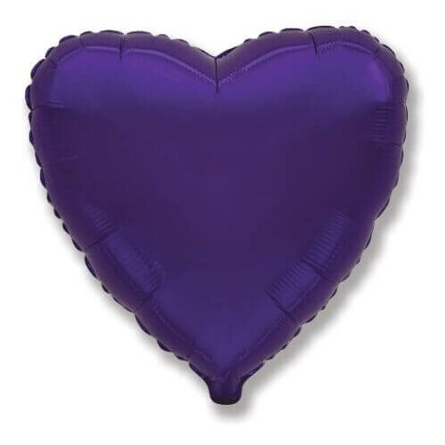 Шар (9''/23 см) Мини-сердце, Фиолетовый, 1 шт.