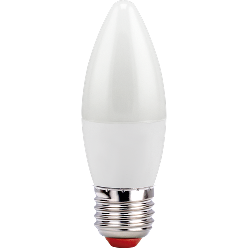 Светодиодная LED лампа Pulsar Свеча E27 6W(560lm) 4000K 2K 102x37 пластик/алюминий противоудар. ALM-C-6E27-4000-2