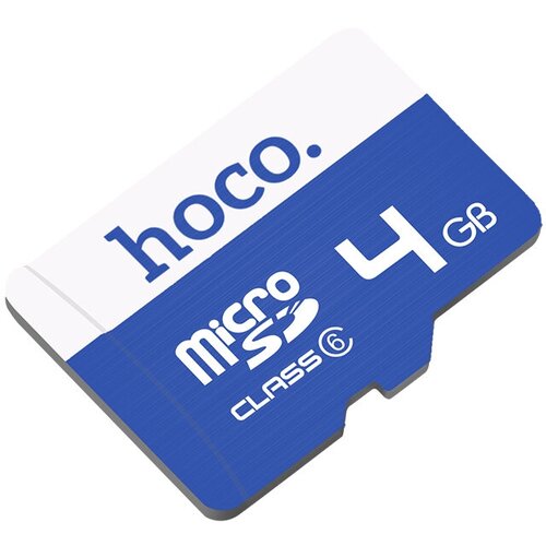 Карта памяти Hoco micro SDHC Card 4Gb Class6 (Синий)