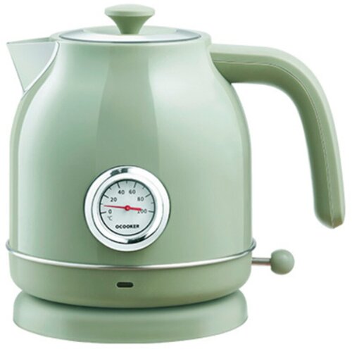 Чайник с датчиком температуры Qcooker Retro Electric Kettle 1.7L (Green/Зеленый)