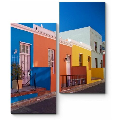 Модульная картина Яркий район Кейптауна40x50