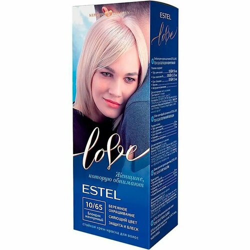Краска-уход для волос Estel Love №10/65 блондин жемчужный