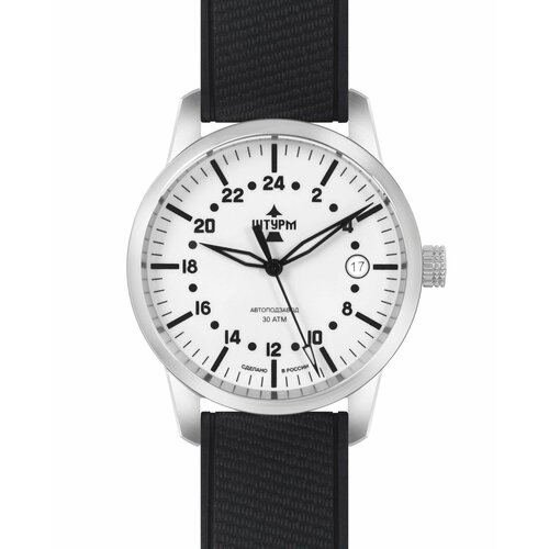 Наручные часы Штурм 1960025, черный, белый