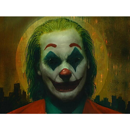 Плакат, постер на холсте Joker/Джокер/искусство/арт/абстракция/творчество. Размер 30 х 42 см