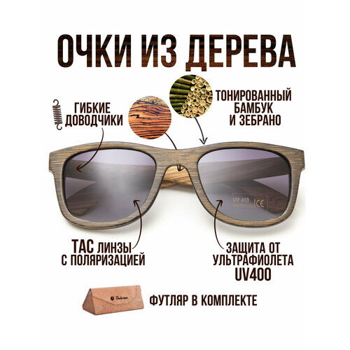 Солнцезащитные очки Timbersun LisbonZGreyG, коричневый, серый