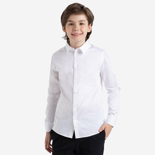 Школьная рубашка Kapika, размер 140, белый