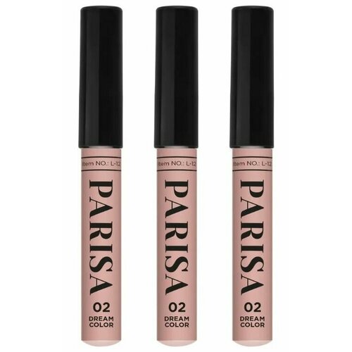Parisa Cosmetics Помада-карандаш для губ L-12, №02 Нюд, 2,49 г, 3 шт