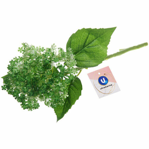 Искусственные цветы «Летняя фантазия» Гортензия 35см цвет зеленый