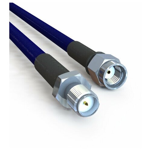 Коаксиальный кабель с разъемами RP-SMA-male(S-A111F) и RP-SMA-female(S-A211F), RG-58, 5 метров